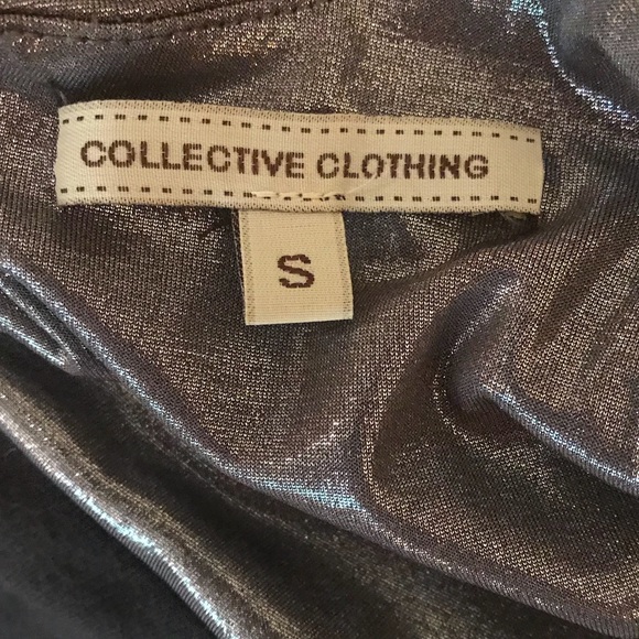 collective clothing | Dresses | Collective Clothing Metallic Silver ...